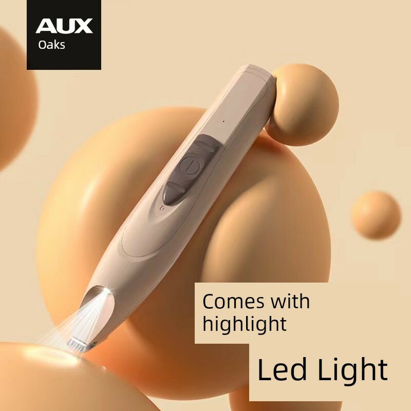 Клиппер для стрижки лап кота с LED - перезаряжаемый, розовый цвет космеи, для домашних животных, 88 символов