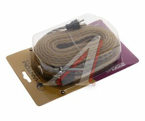 Кабель RCA межблочный 4x4 5м для автозвука, подключение усилителя и акустики — фото 1