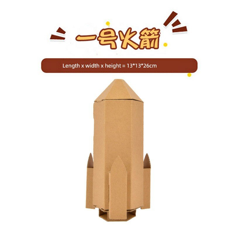 DIY картонная модель ракеты №1 для космических исследований детей