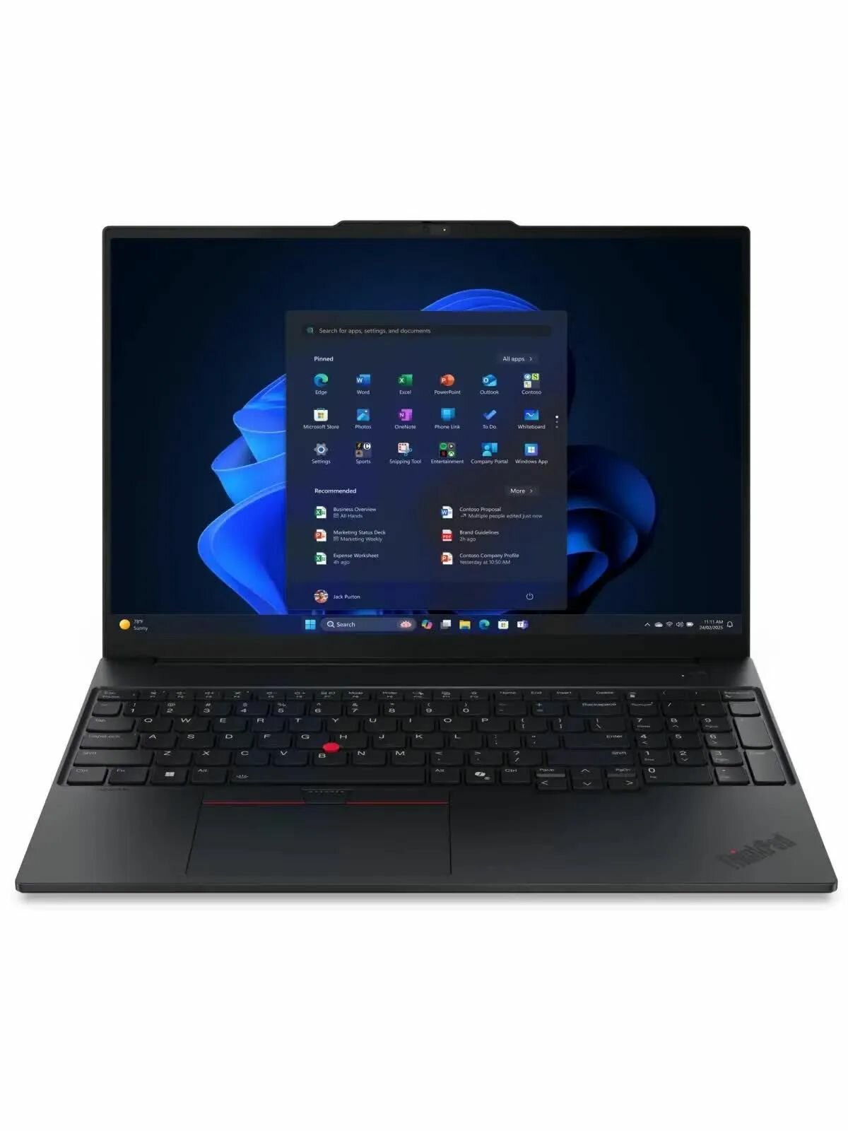 Lenovo ThinkPad E16 Gen 3 Ноутбук 16", Intel Core Ultra 7 256V, RAM 16 ГБ, SSD 512 ГБ, Intel Arc Graphics, Без системы, (22B0S03200)