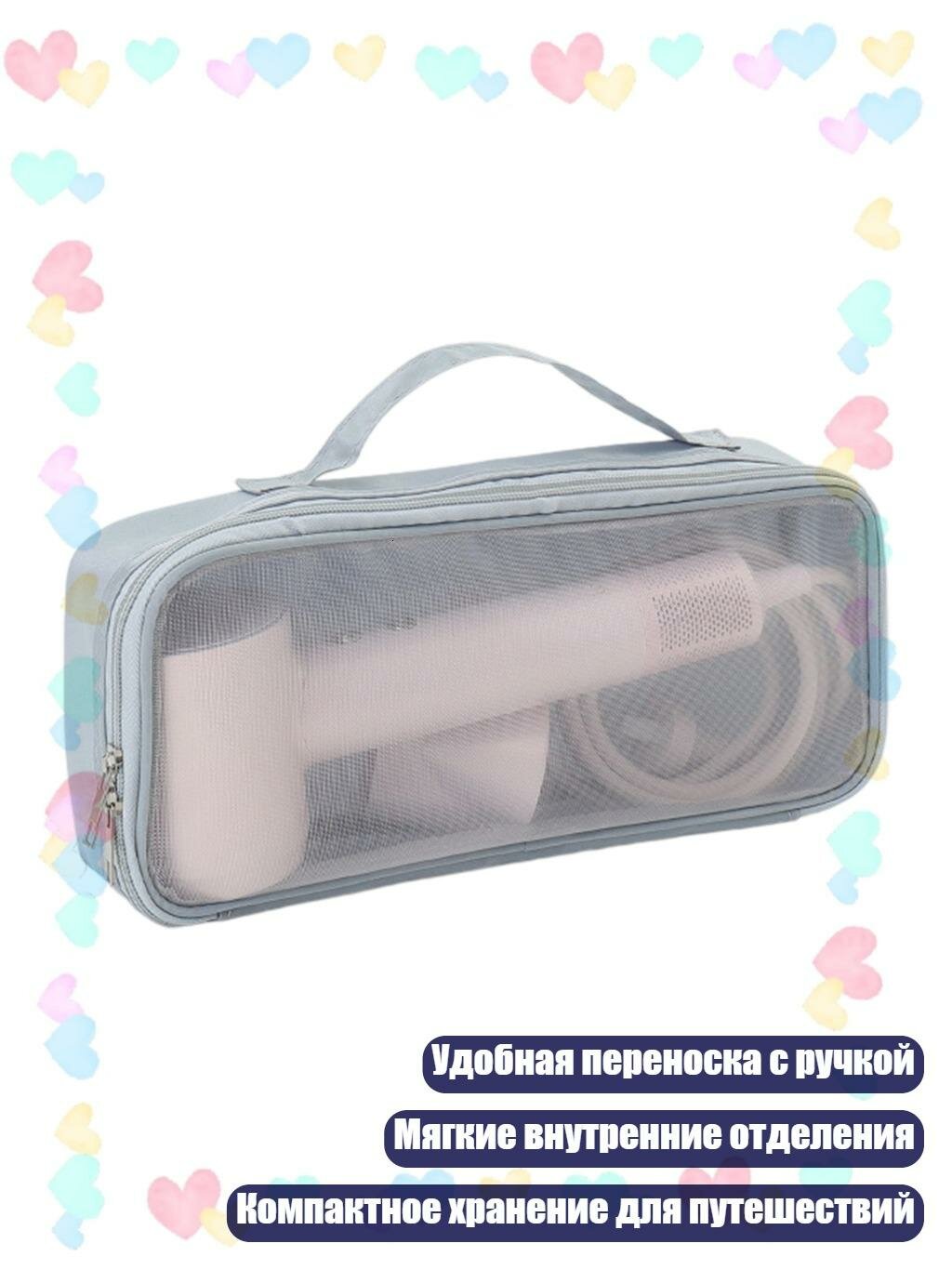 Сумка для хранения и перевозки фенов и утюжков, Синий