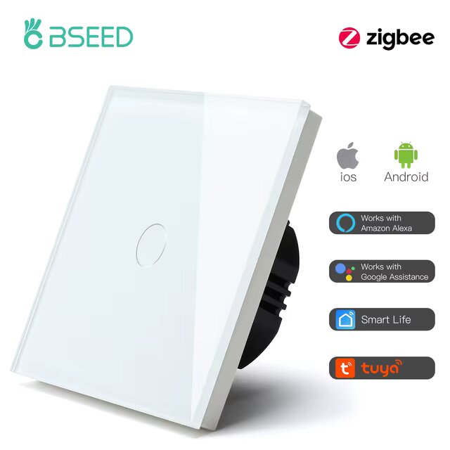 Сенсорные выключатели BSEED Zigbee 1/2/3 Gang