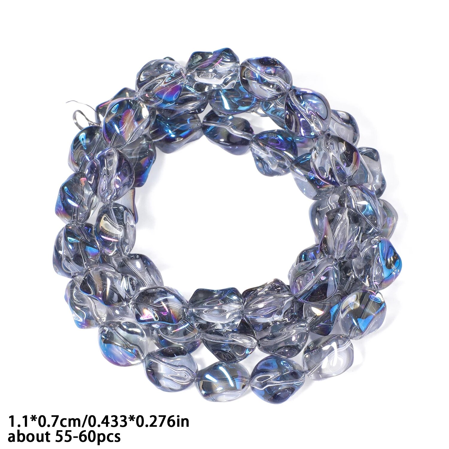 Бусины из стекла TTUIJI AB цвета 11x7 мм color8