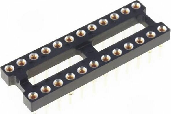 Панелька TE Connectivity 3-1571552-6 Панелька: DIP PIN24 7,62мм THT Шаг: 2,54мм макс.125 град. C 1шт