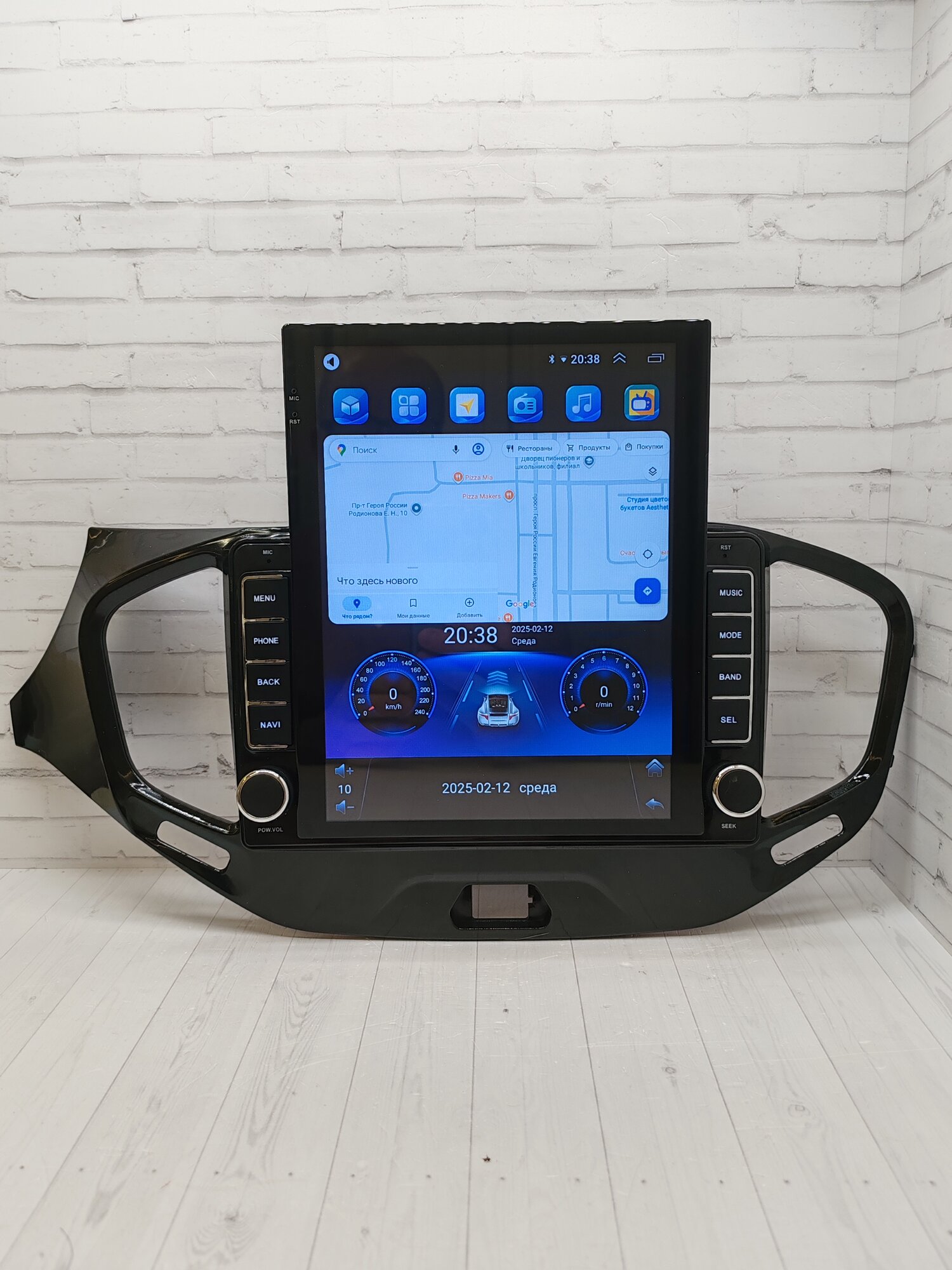 Магнитола андроид Tesla для Лада Веста (Lada Vesta) 2015-21г/ 8-ядер/4+64гб/sim-карта/Android-Auto/CarPlay