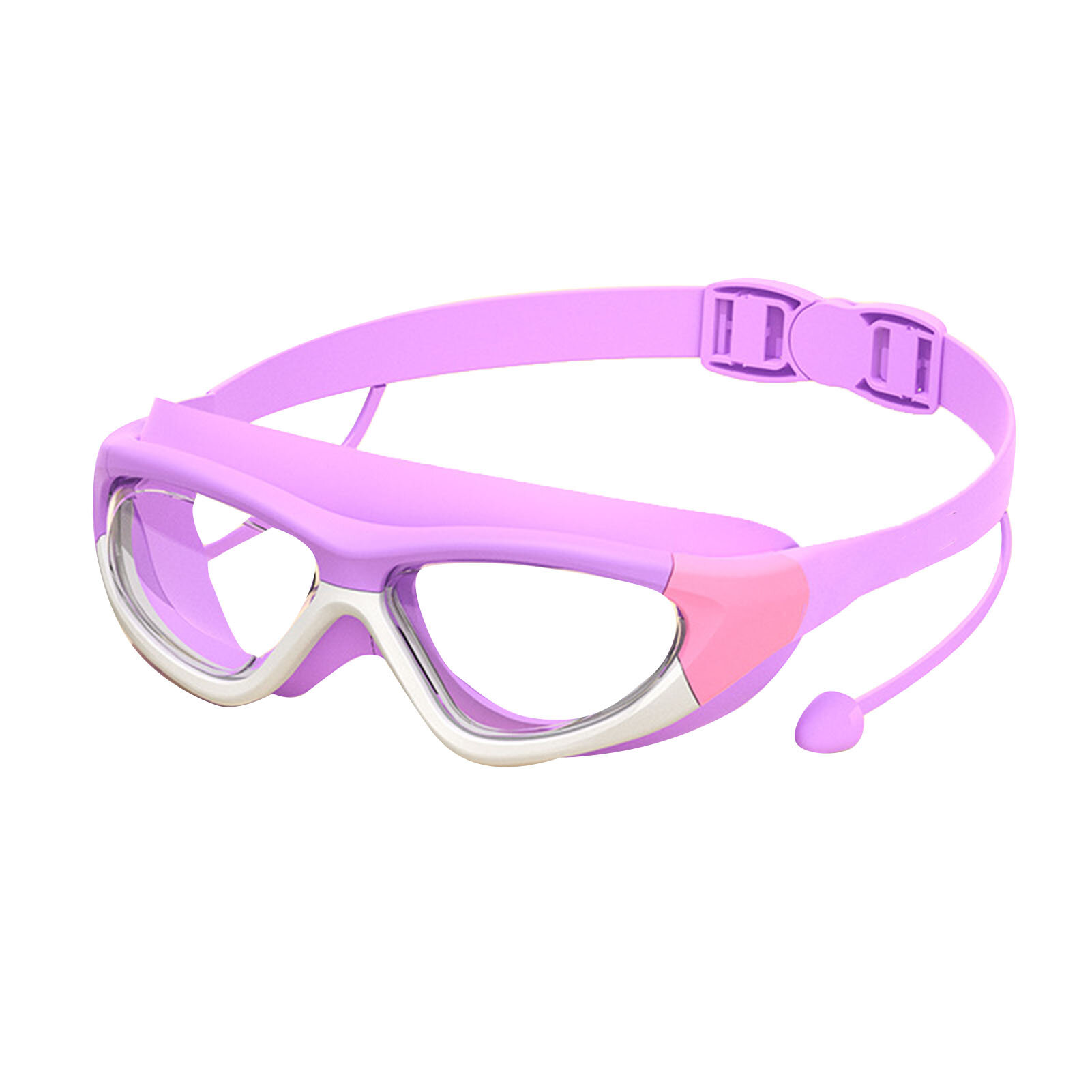 Kids Swim Goggles Fog Free Professional Waterproof Clear View Swimming Water Pool for Boys Girls Purple