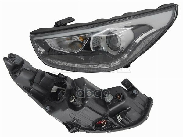 Фара Hyundai ix35 13-15 (Слева/ Галоген/ ДХО/ С электрокорректором) Sat арт. ST-221-1178L-LEMN2