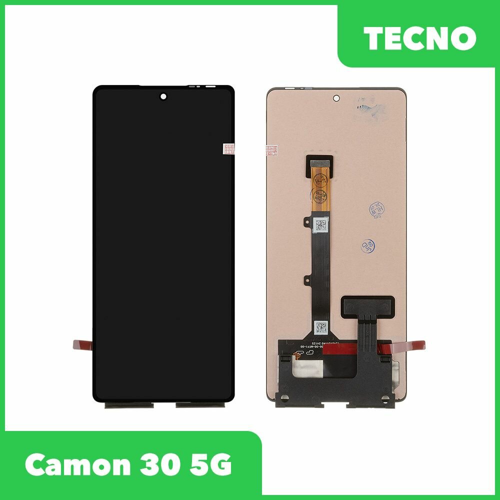 Дисплей для смартфона Tecno Camon 30 5G с тачскрином, черный 100% OR