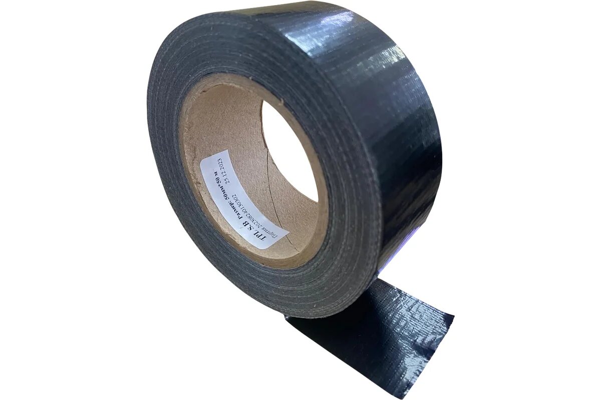 SV Tapes TPL B (50мм 50м) скотч монтажный черный, армированной полиэфирной DTS150002