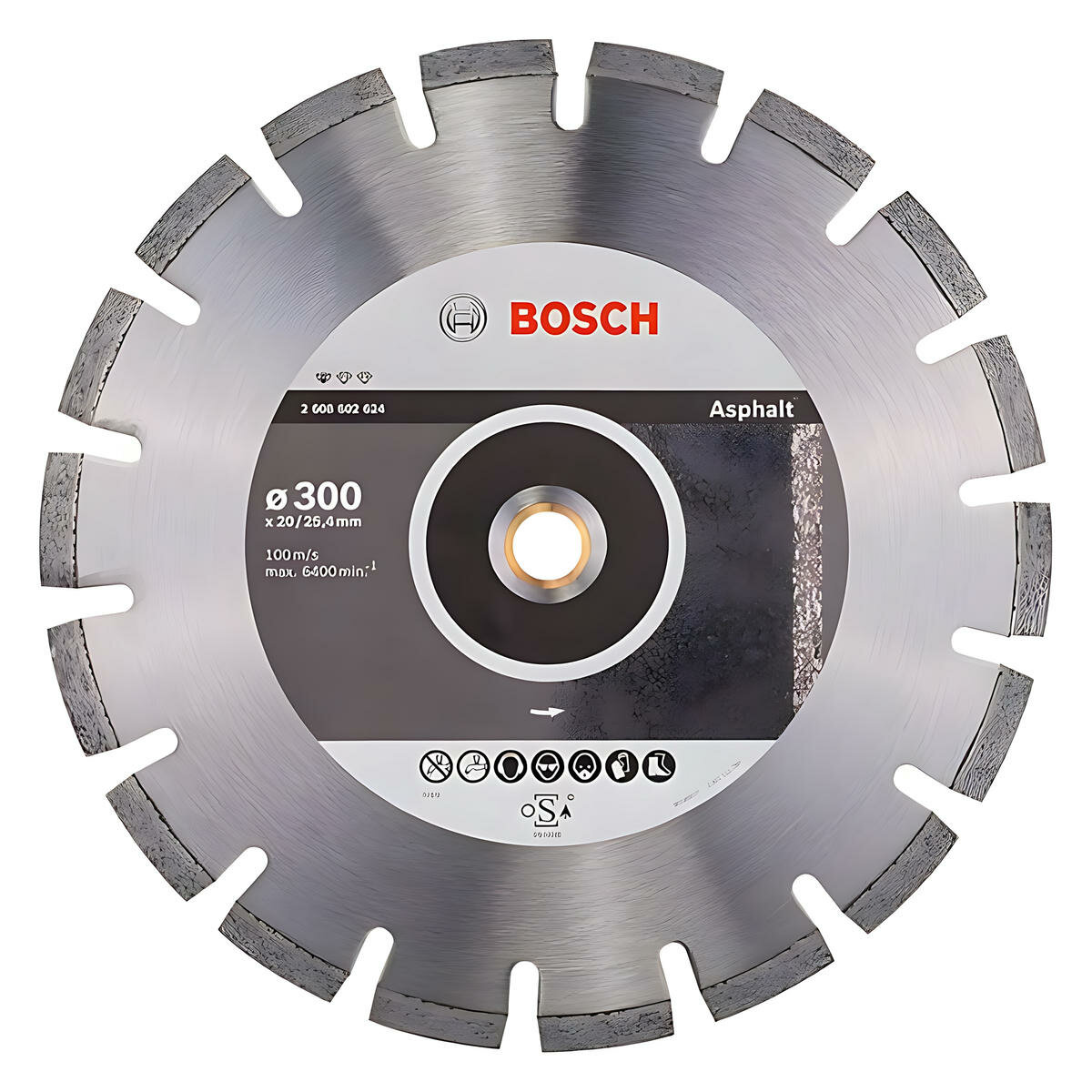 Диск алмазный 300 х 30/25.4 мм Stf Asphalt BOSCH 2608602624