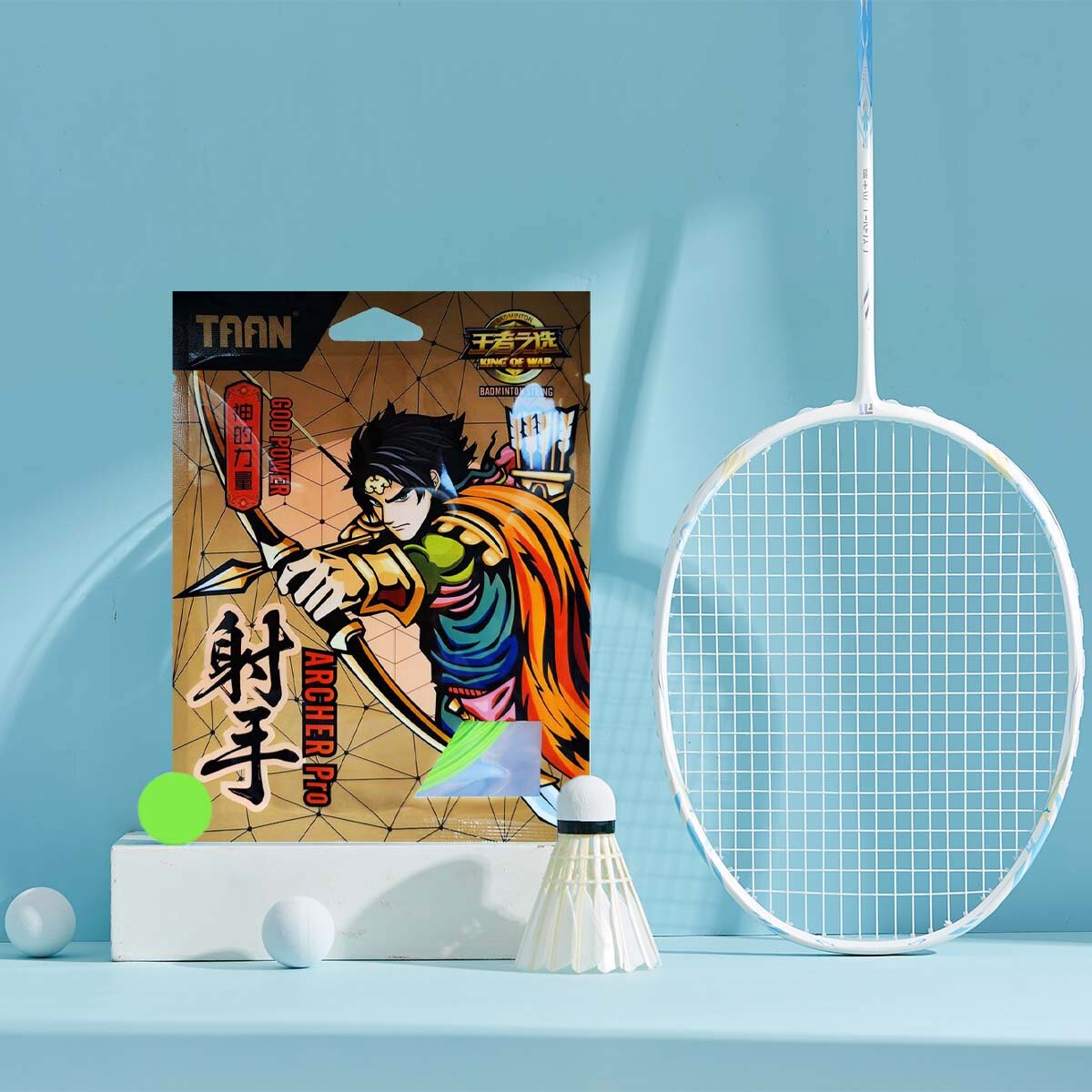 Струна TAAN ARCHER Pro, для бадминтона, GREEN, длина 10 м, 1шт