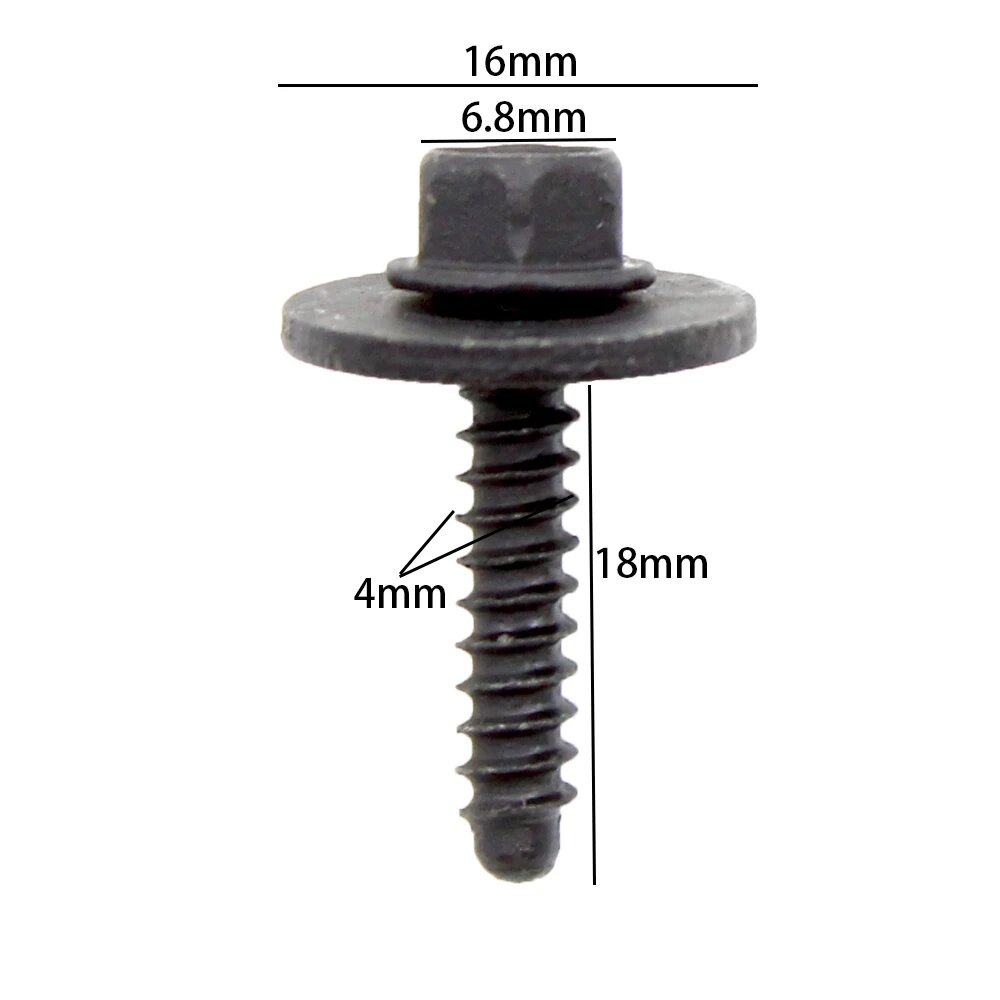 10x4 мм винт шестигранные болты резьба кузова автомобиля винт крыла заклепка прокладка заклепка