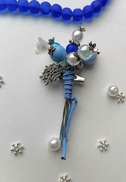 Набор для изготовления броши и создания украшений Букет новогодний