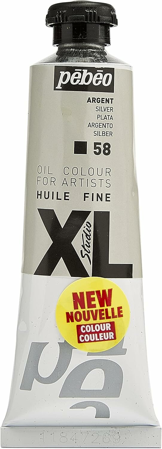Краска масляная PEBEO XL цв.№58 серебро туба 37мл