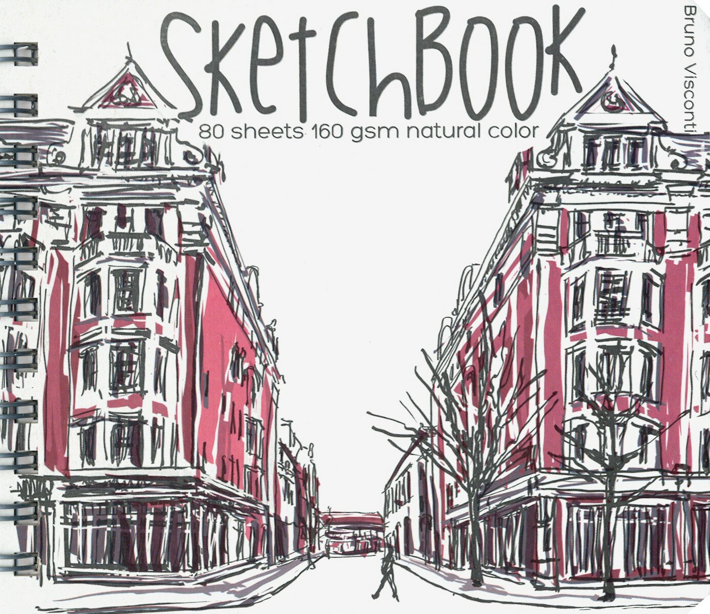 Скетчбук, 80 листов, в ассортименте