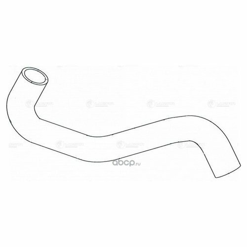 Патрубок рад. охл. для ам Ford Focus III 10- 1.6i нижн. EPDM, 1 шт. LPK 10752 Luzar LPK10752