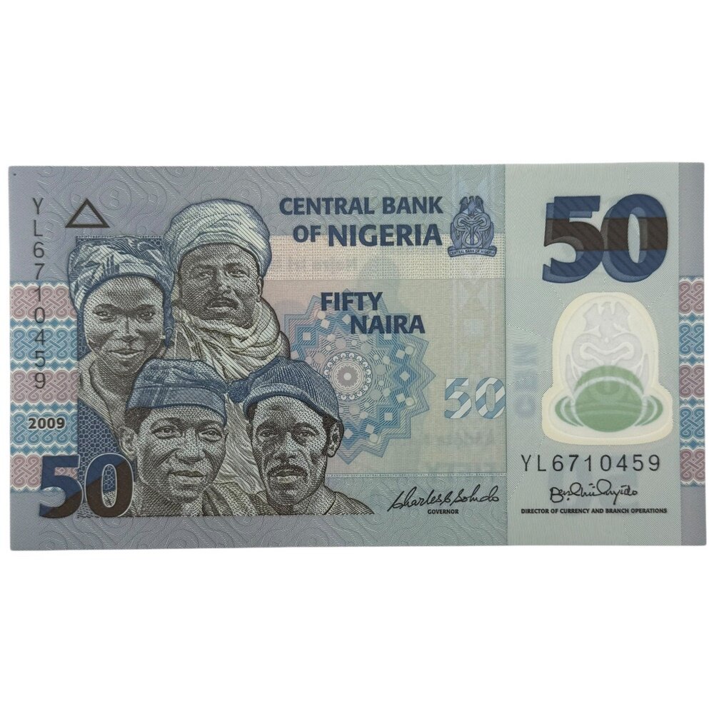 Нигерия 50 найр 2009 г. (Подпись Charles Soludo, Chuks Onyido) (Серия YL)
