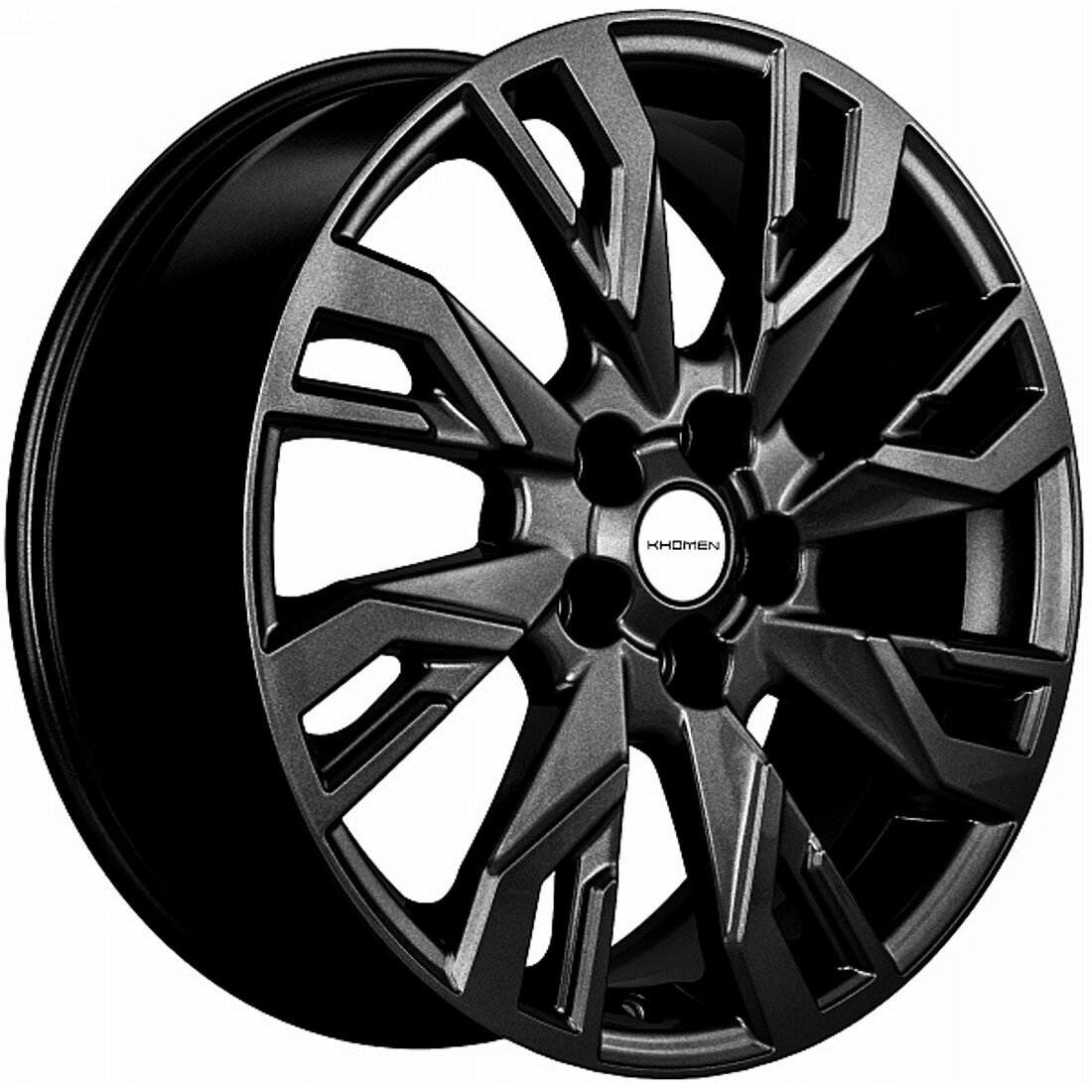 Колесный диск Khomen Wheels KHW1809 7x18 5x114,3 ET40 66,5 Black литой для автомобиля