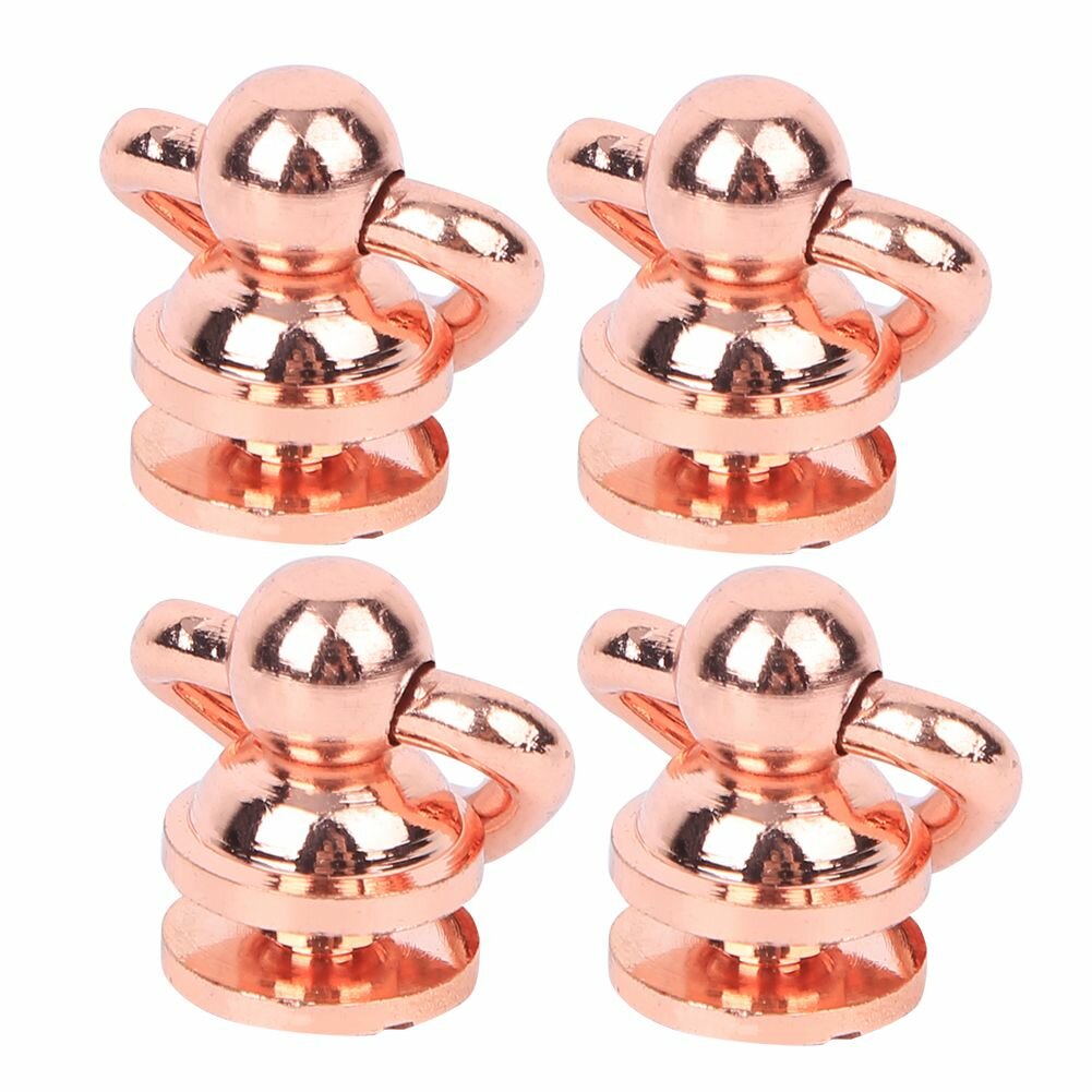 4 винтовых кольца пурпурной бронзы для декора