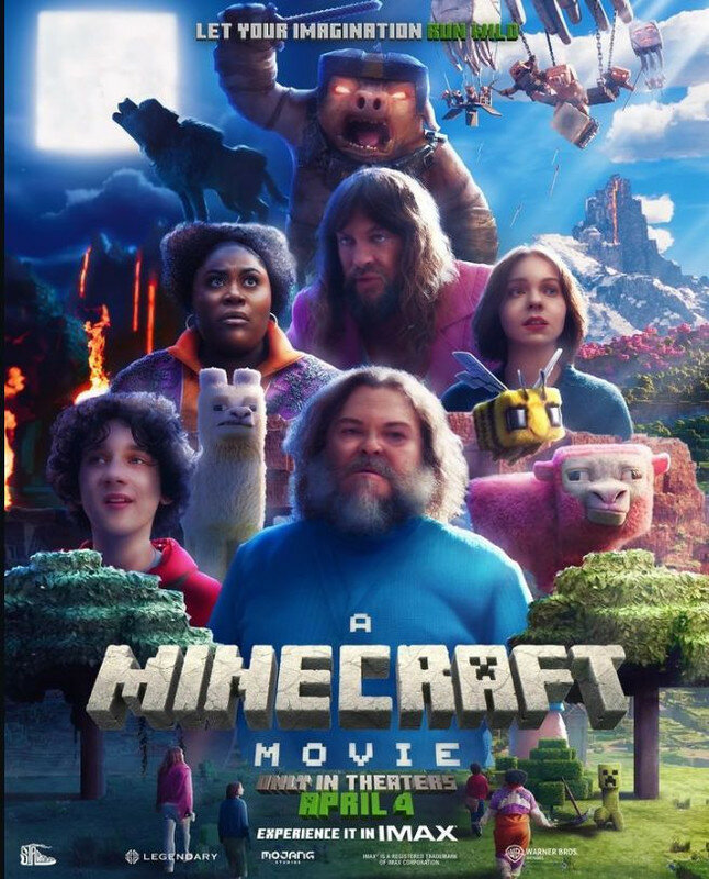 Алмазная мозаика "A Minecraft Movie" 40*50 см, безрамная, идеальна для дома, украшения, подарков.