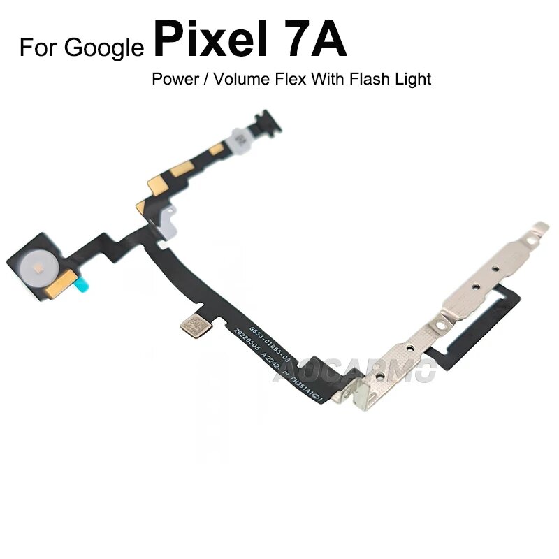 Aocarmo гибкий кабель включения/выключения питания со вспышкой для Google Pixel 7A запасные части для ремонта