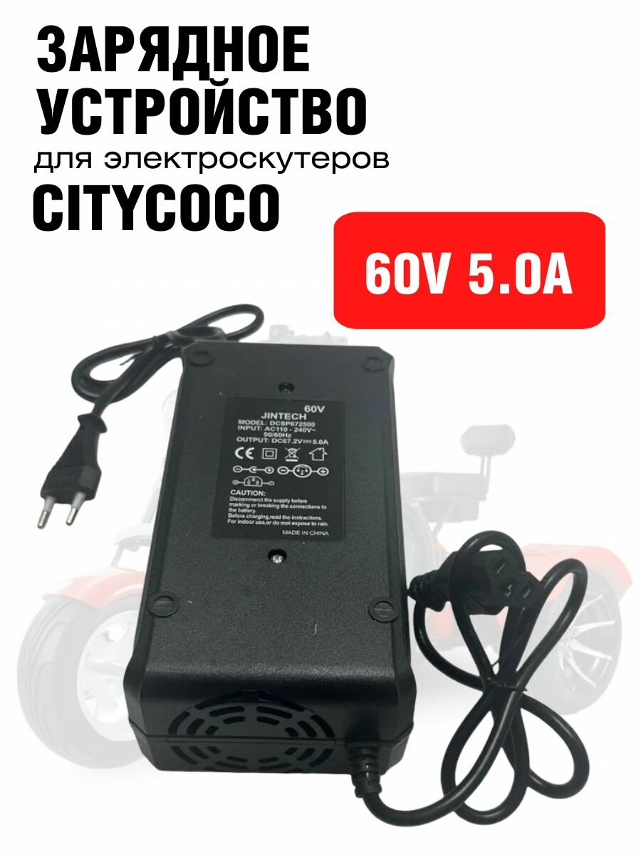 Зарядное устройство для электробайка Сити коко Citycoco (60V 5.0A)