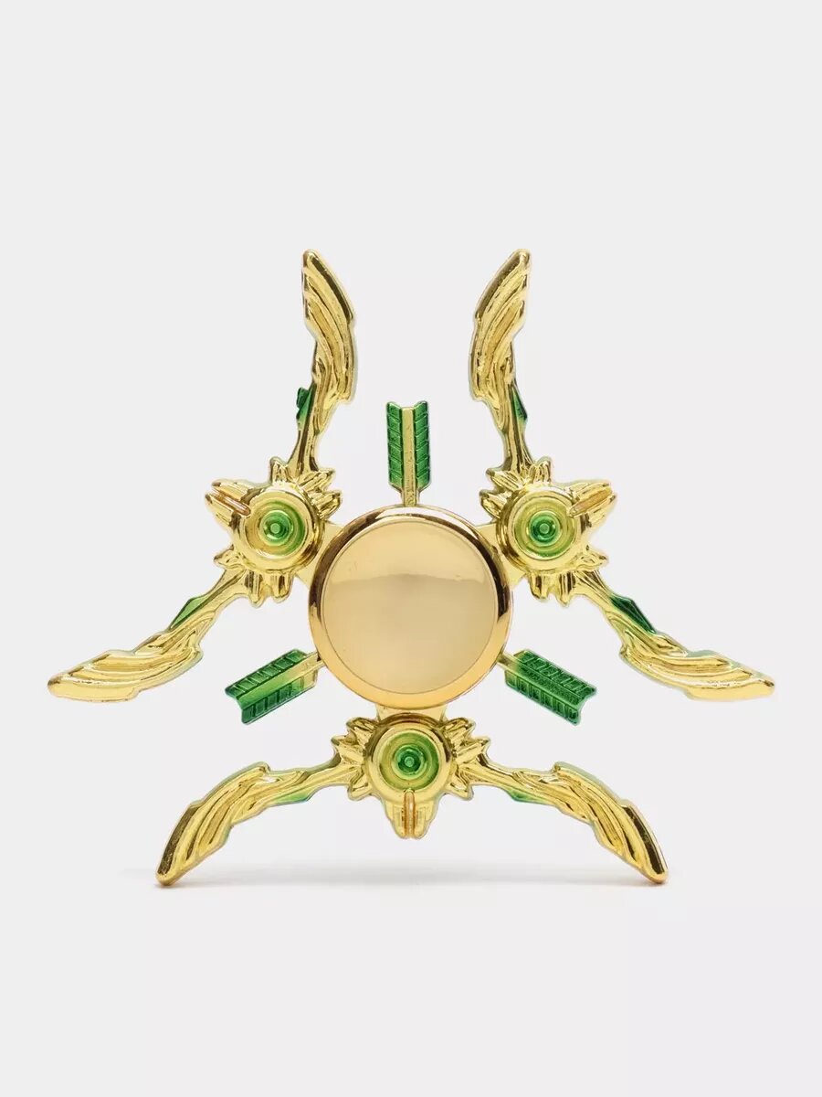 Металлический спиннер лук и стрелы, в аниме стиле, антистресс