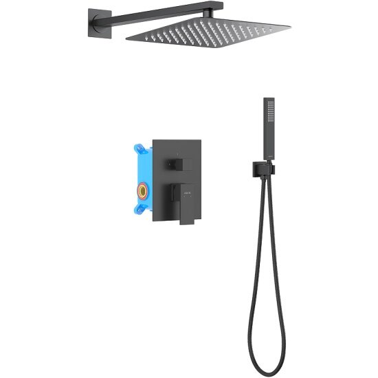 Душевой комплект Aquatek AQ1672MB либра Set 3 в 1, матовый черный
