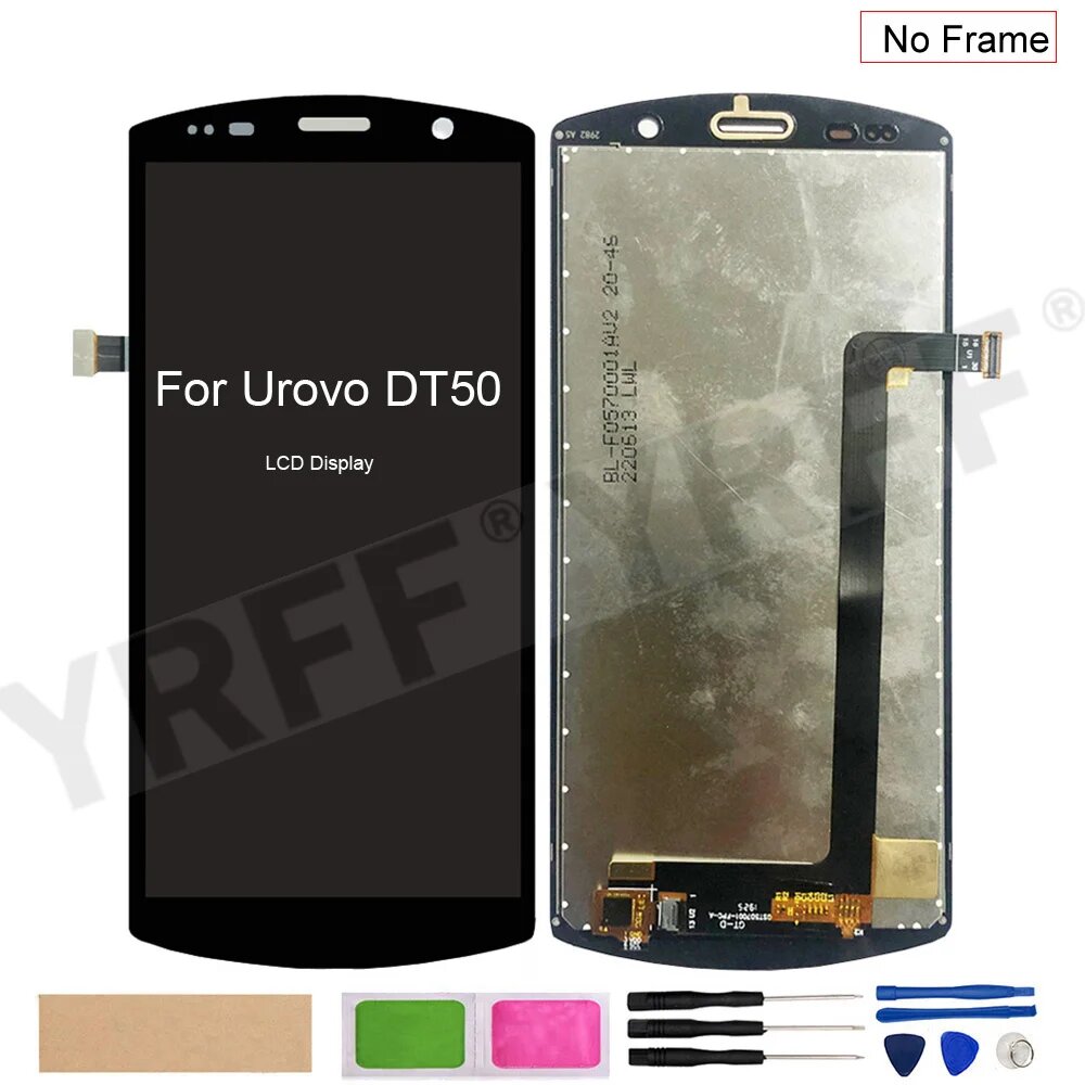 Кодирующий преобразователь сенсорного экрана в сборе для ЖК-дисплея Urovo DT50, запчасти для ЖК-экрана