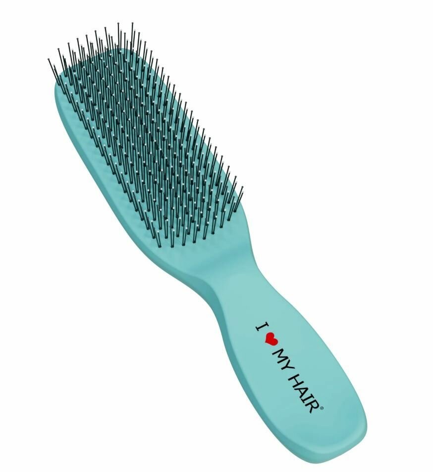 I LOVE MY HAIR, Spider Classic, Щетка парикмахерская, размер S, Бирюзовая глянцевая
