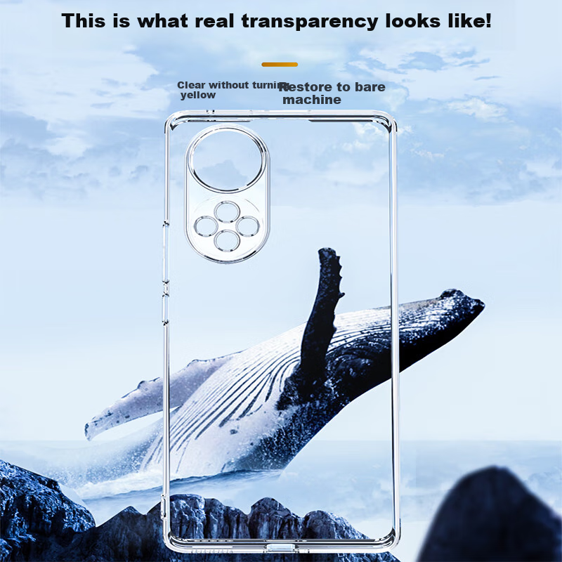 Cocorichie Transparent Phone Case for Huawei Nova 9 Pro, Full Coverage, Ultra Thin, Anti-Yellowing, Protective Cover with Lens Protection, Clear and Slim Design