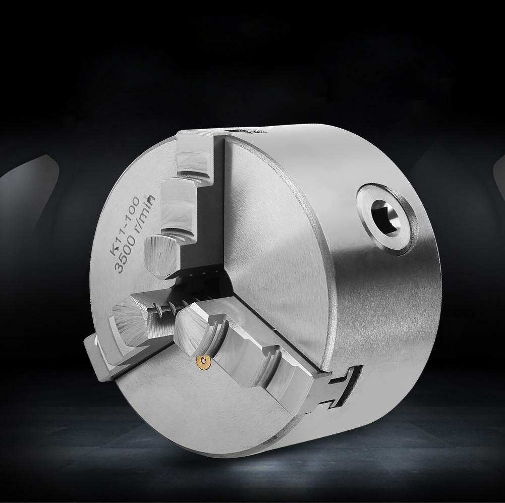 4-дюймовый 3-кулачковый самоцентрирующийся металлический токарный патрон с дополнительными кулачками Принадлежности для токарных станков
