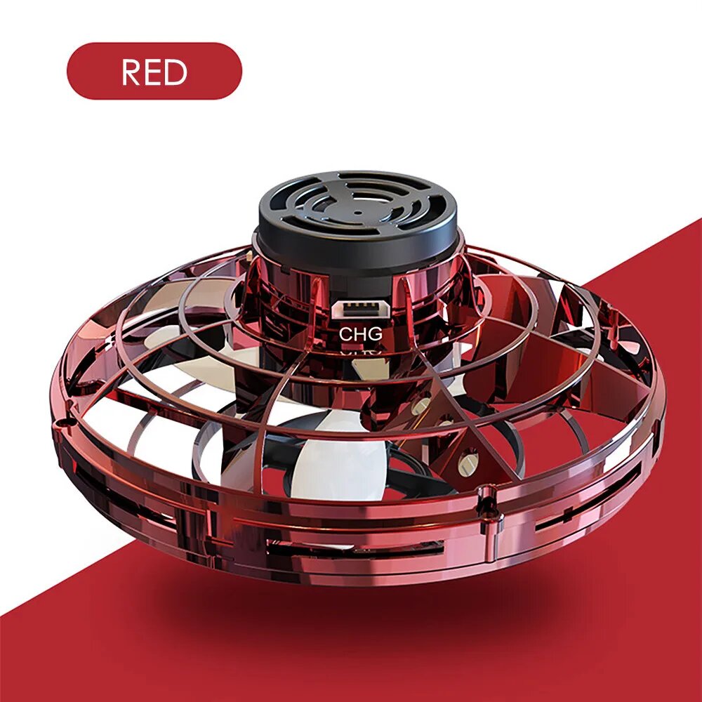 Летающий спиннер FlyNova, металлический, красный, для мальчиков