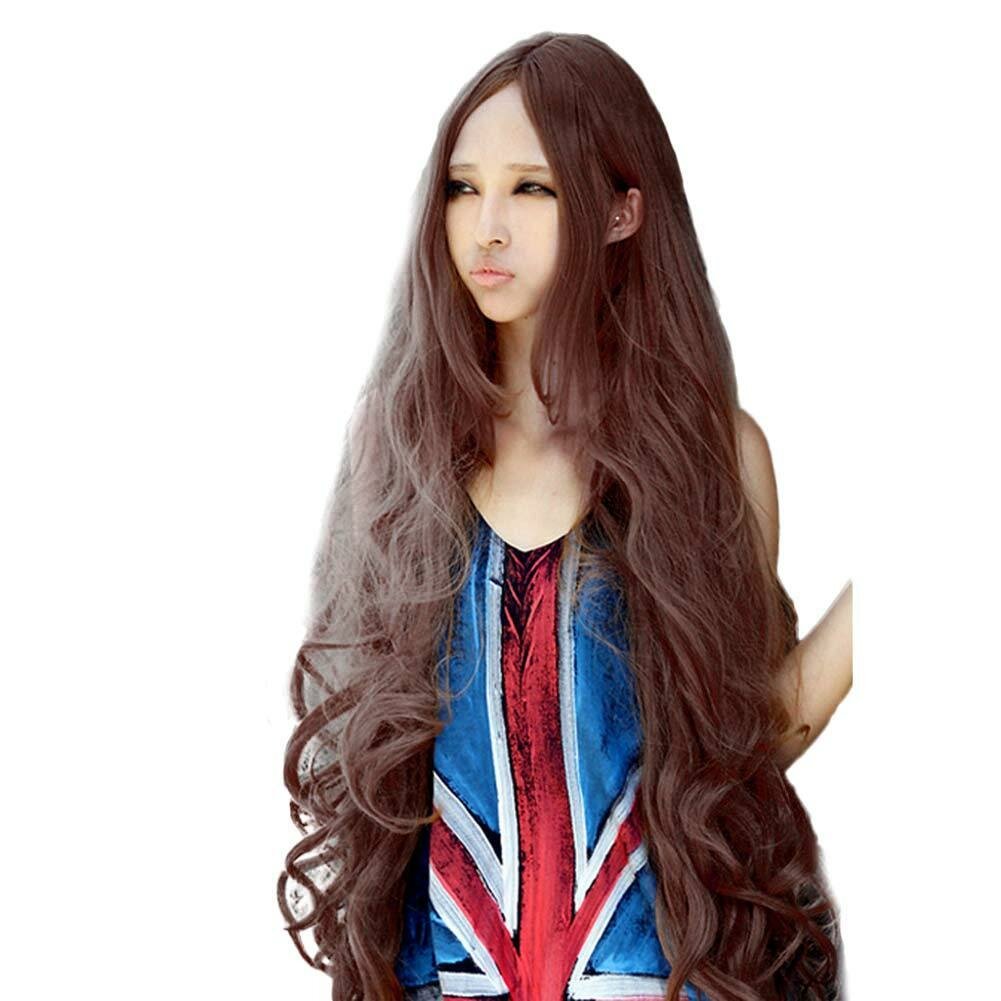 Товары Синтетический парик Лолита Аниме Парик Косплей Волосы Парики 100 см Длинные Кудрявые