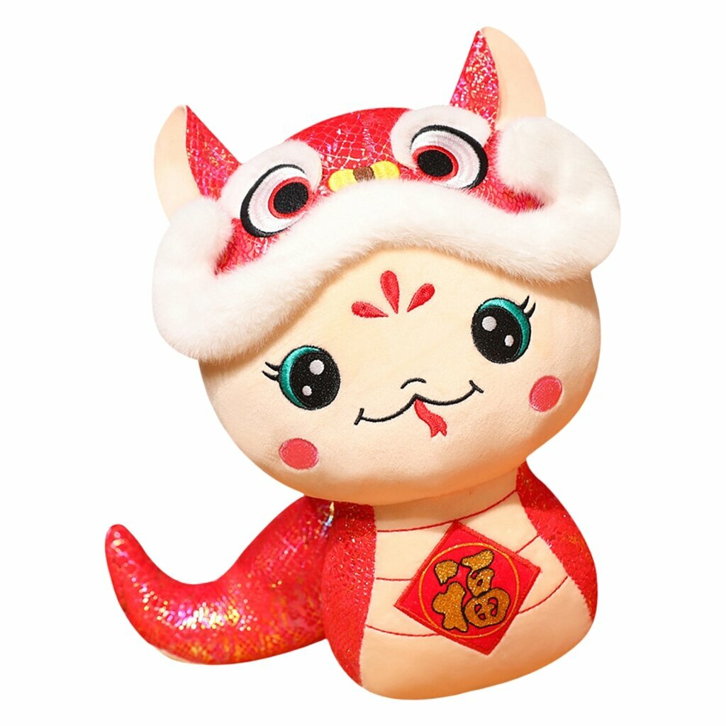 Плюшевая змея, талисман года, мягкая игрушка, милая кукла, новые подарки на день рождения