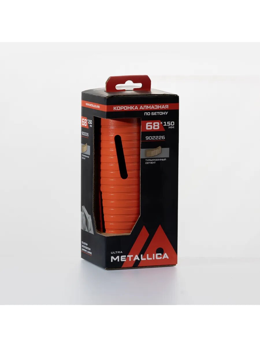 Коронка алмазная сегментная Ultra 68x150 мм, М16, по бетону, 1 шт.