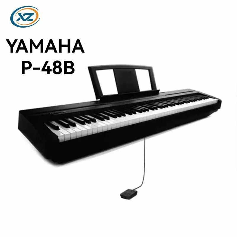 Yamaha P-48B Цифровое пианино / синтезатор yamaha P 48B, P-48 обновленная версия, черное-xf