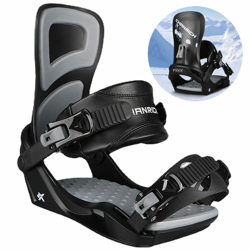 Крепления для сноуборда, лыжное снаряжение, CHANRICH черное M
