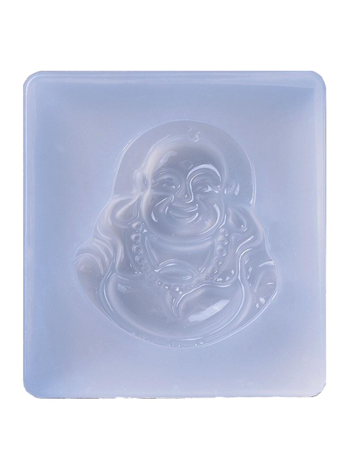 Молд силиконовый 0013139 для эпоксидной смолы мини Кулон Хотэй (смеющийся Будда) 4.5х4.2х1 см, цена за 1 шт.