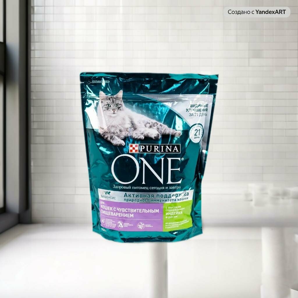 Purina ONE Сухой корм для стерилизованных кошек и кастрированных котов, с высоким содержанием говядины, Природа Здоровья, 680 гр