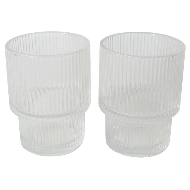 Набор из двух стаканов TODELIA "Festive", объём 220 мл, стекло