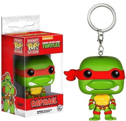Funko Pop брелок Raphael, зеленый, цвет 9