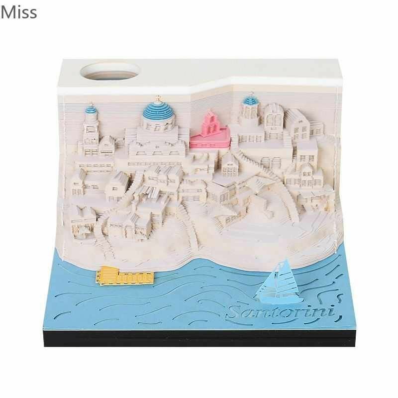 Календарь на 2024 год, Санторини, отрывной 3D календарь-памятка Miss
