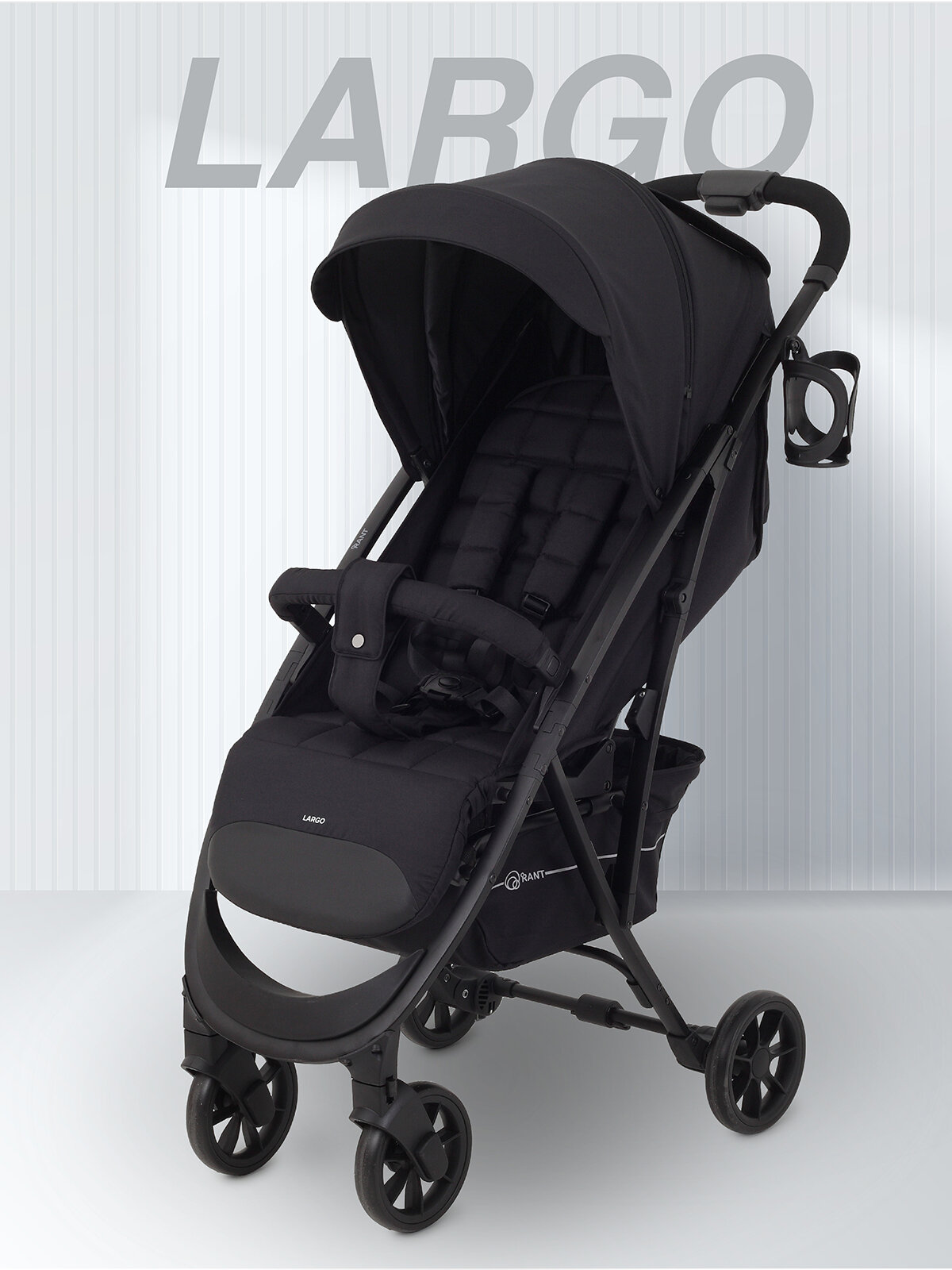 Коляска прогулочная всесезонная RANT LARGO RA054 Onyx Black 2024