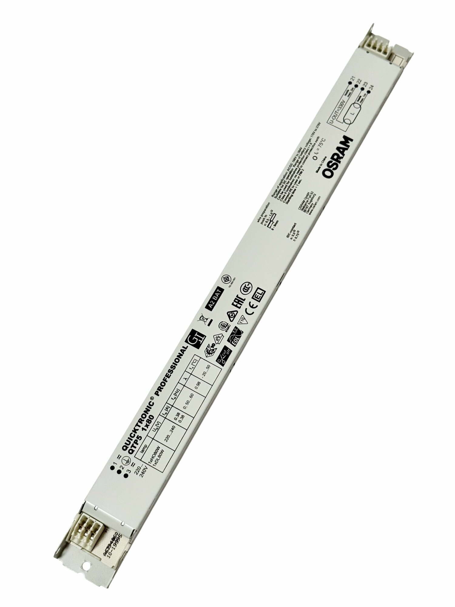 ЭПРА OSRAM QUICKTRONIC PROFESSIONAL QTP5 1x80