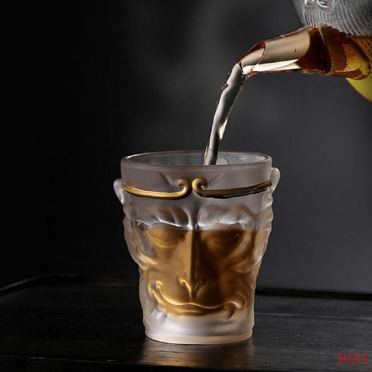 "Черный миф Гоку" Чайная чашка в китайском стиле, 110 мл, сувенирная кружка, прозрачная и прочная