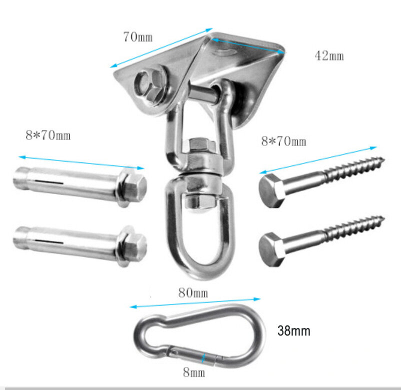 Крепление для подвесных качелей / Подвес для кресла гамака с вертлюгом