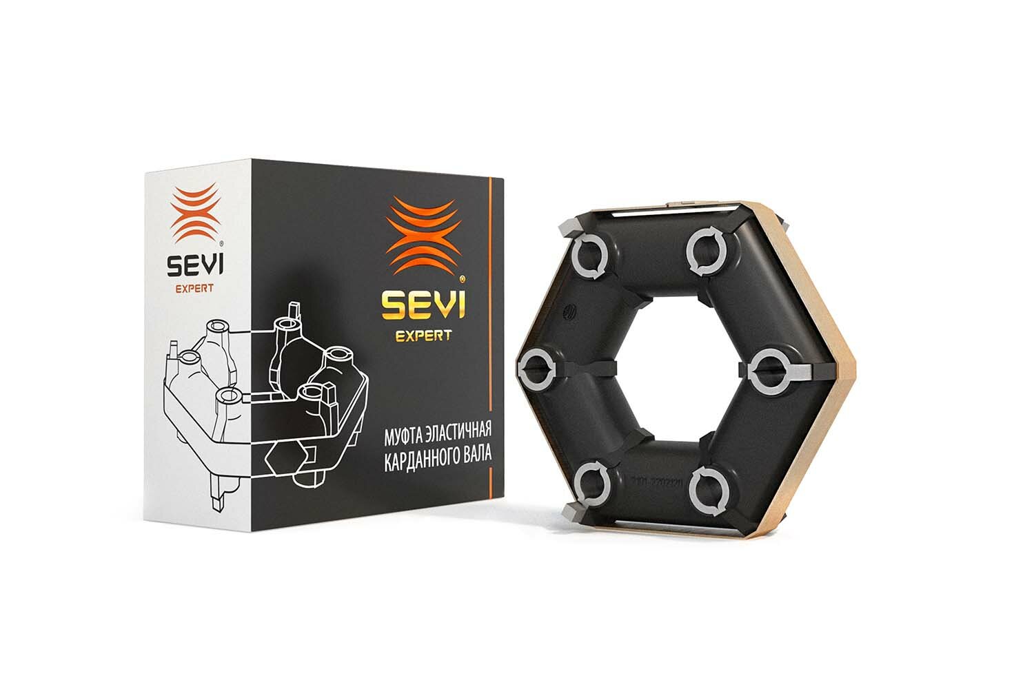 Муфта эластичная для ВАЗ 2101-2107, 2121 "сэви-эксперт"