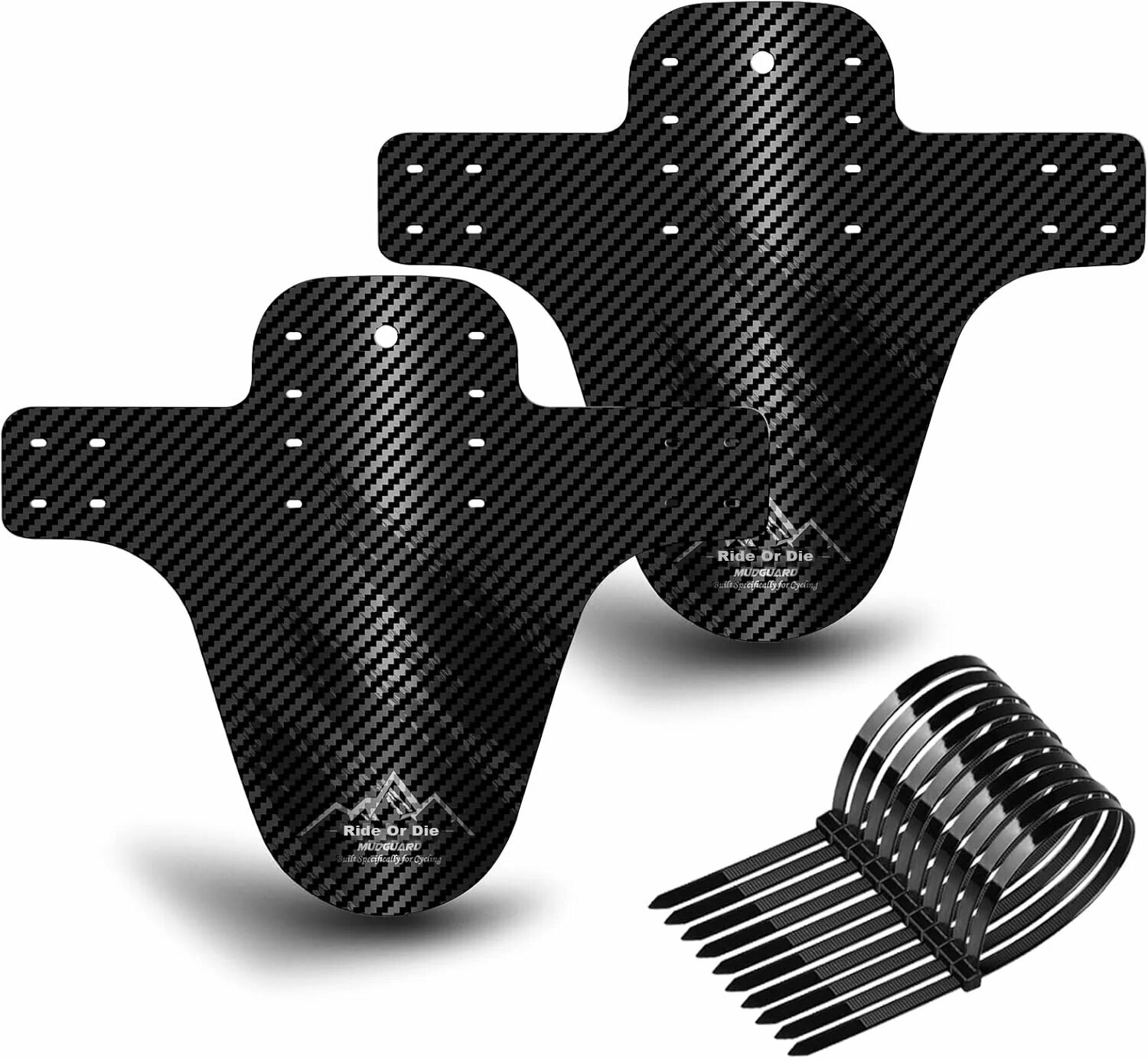 Крыло для велосипеда 20-29 дюймов Черный, ZGL-Black 2PCS