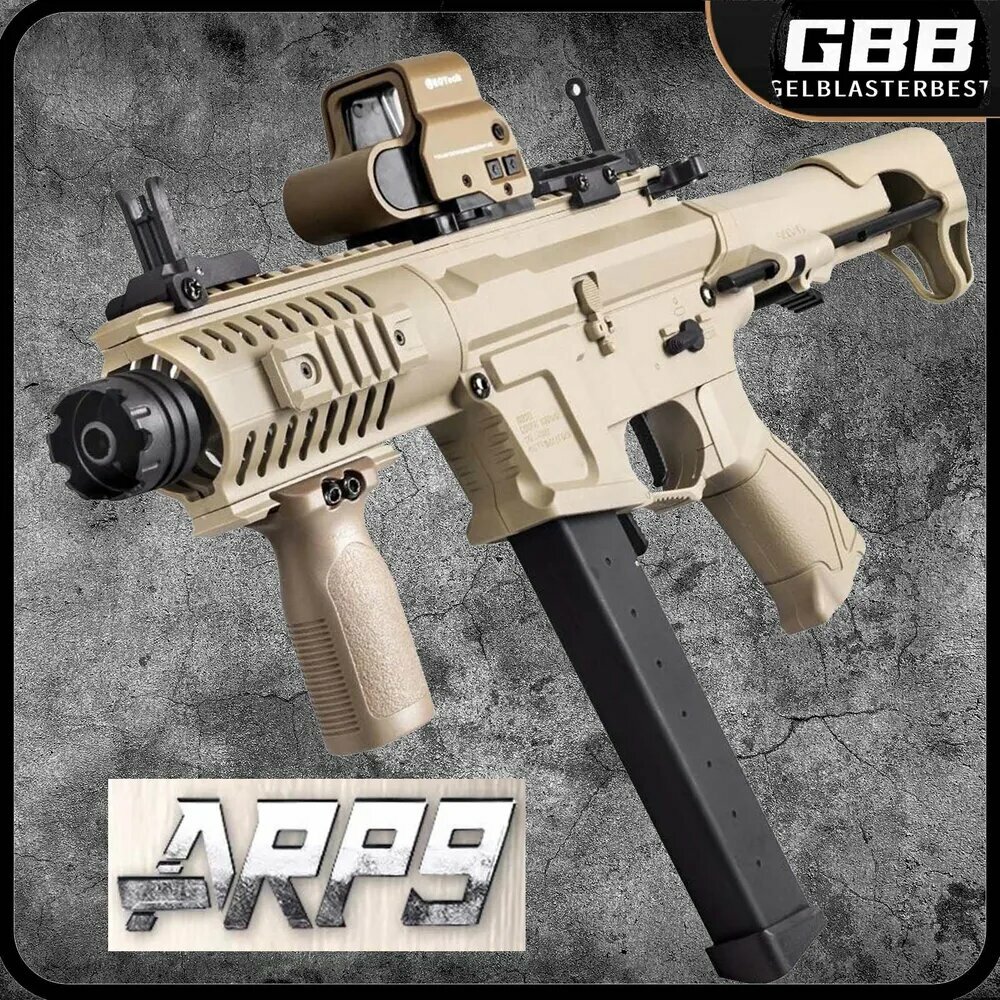 KNOW EASY-TG ARP9 версия 2 бюджетный Гель-бластер со свободным затвором из нейлона, игрушечный пистолет, пистолет с водяными бусинами